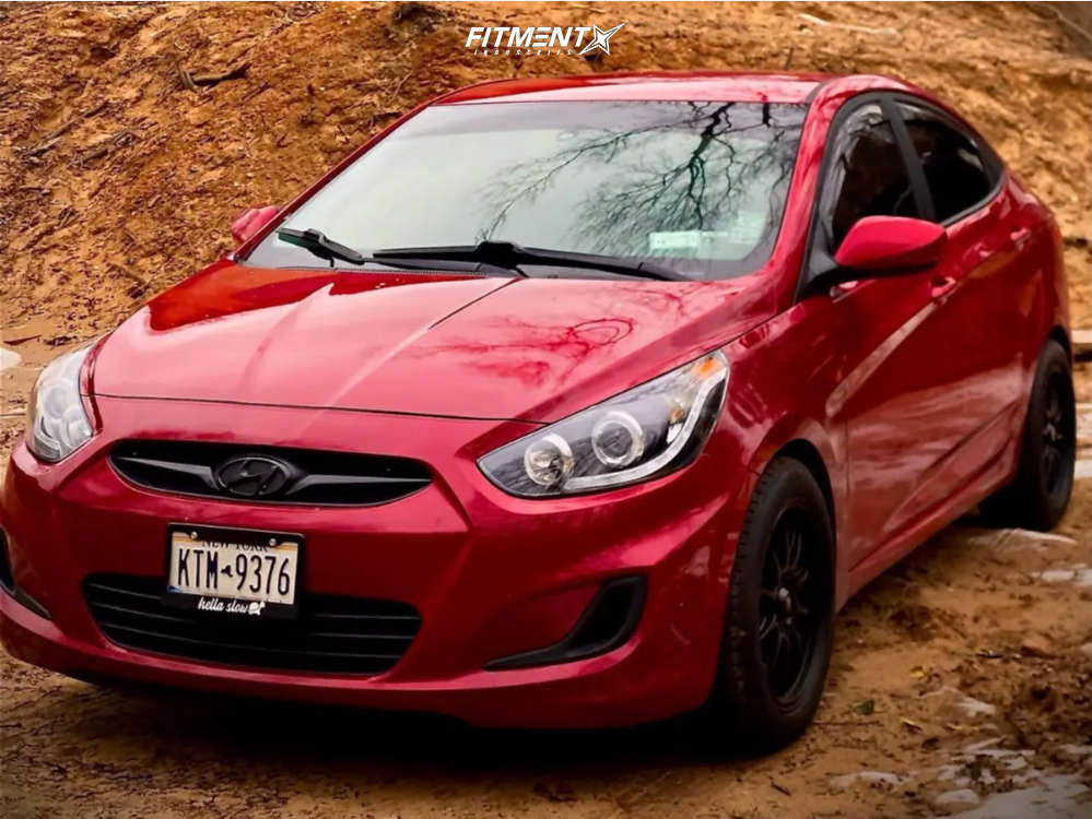 2014 Hyundai Accent GLS with 16x7 MST Mt41 and Continental 205x50 on ...