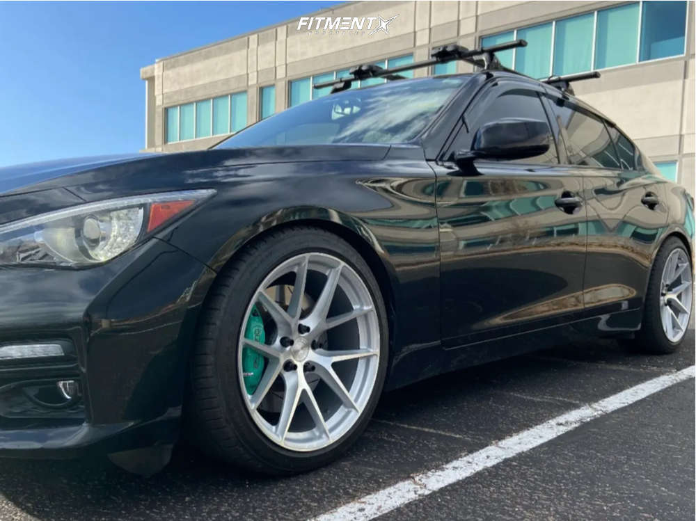 2016 INFINITI Q50 Red Sport 400 with 19x9.5 Aodhan Aff7 and Michelin ...