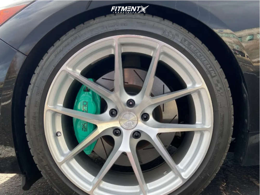 2016 INFINITI Q50 Red Sport 400 with 19x9.5 Aodhan Aff7 and Michelin ...