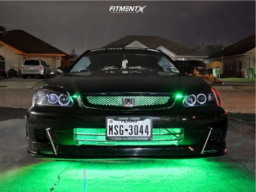 1999 Honda Civic EX with 16x8.5 ARC Ar3 and Waterfall 195x40 on ...