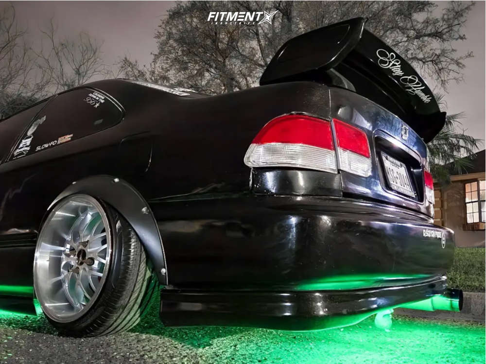 1999 Honda Civic EX with 16x8.5 ARC Ar3 and Waterfall 195x40 on ...