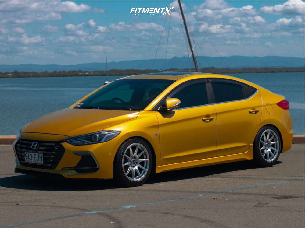 2017 Hyundai Elantra Sport with 17x8.25 Hussla 027 and Bridgestone ...