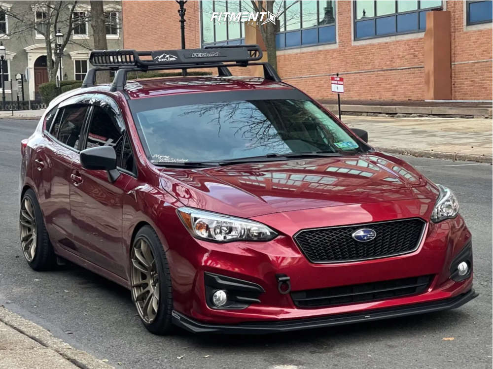 2017 Subaru Impreza Base with 18x9.5 AVID1 AV20 and Hankook 235x40 on ...
