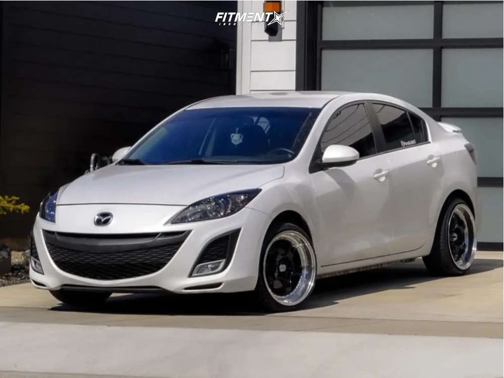2011 Mazda 3 GX with 18x9 Konig Ssm and Nitto 215x35 on Stock ...