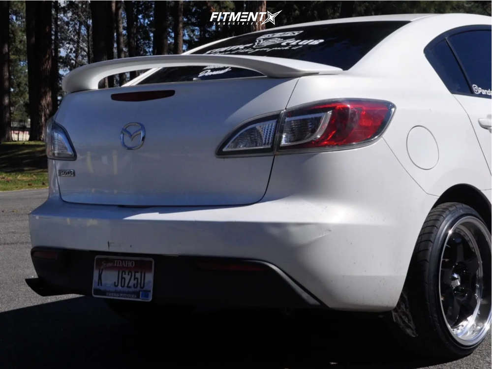 2011 Mazda 3 GX with 18x9 Konig Ssm and Nitto 215x35 on Stock ...