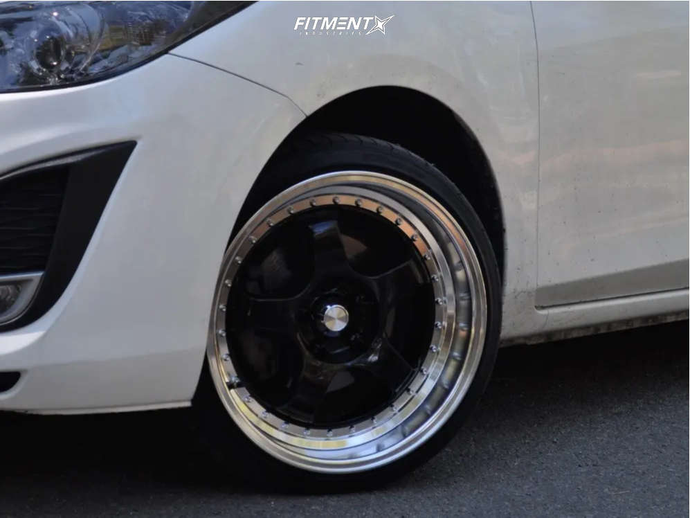 2011 Mazda 3 GX with 18x9 Konig Ssm and Nitto 215x35 on Stock ...