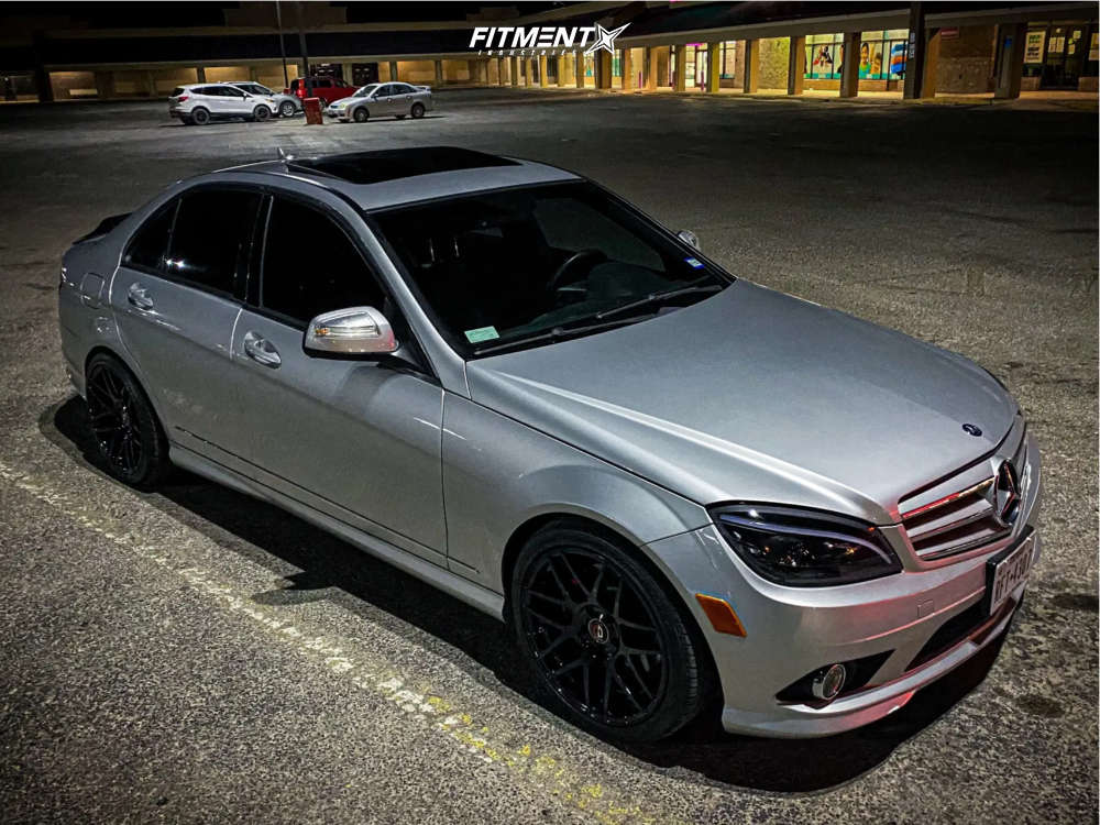 2009 Mercedes-Benz C350 Sport with 18x8.5 Curva C300 and Nankang 225x40 ...