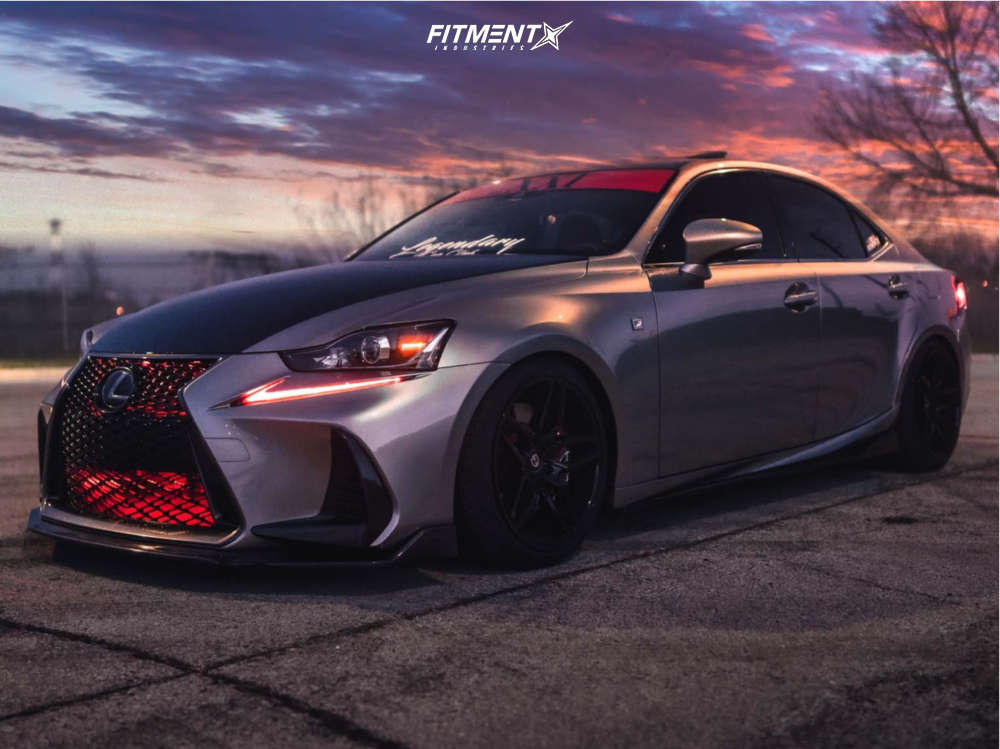 2017 Lexus IS200t F Sport with 18x9.5 Curva C25 and Vercelli 225x40 on ...