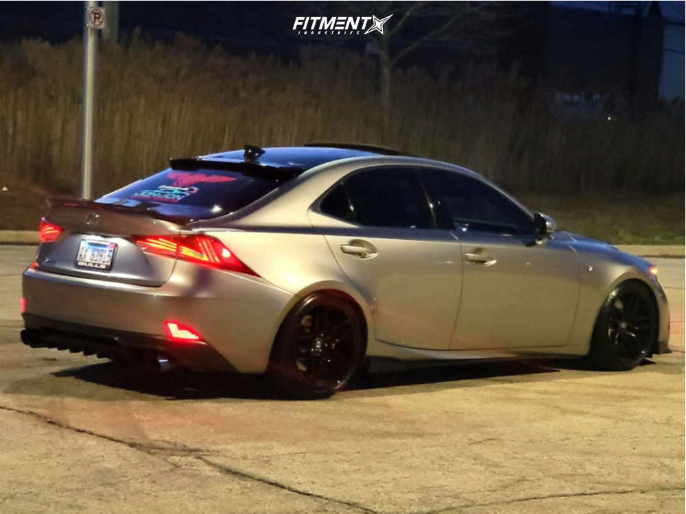 2017 Lexus IS200t F Sport with 18x9.5 Curva C25 and Vercelli 225x40 on ...