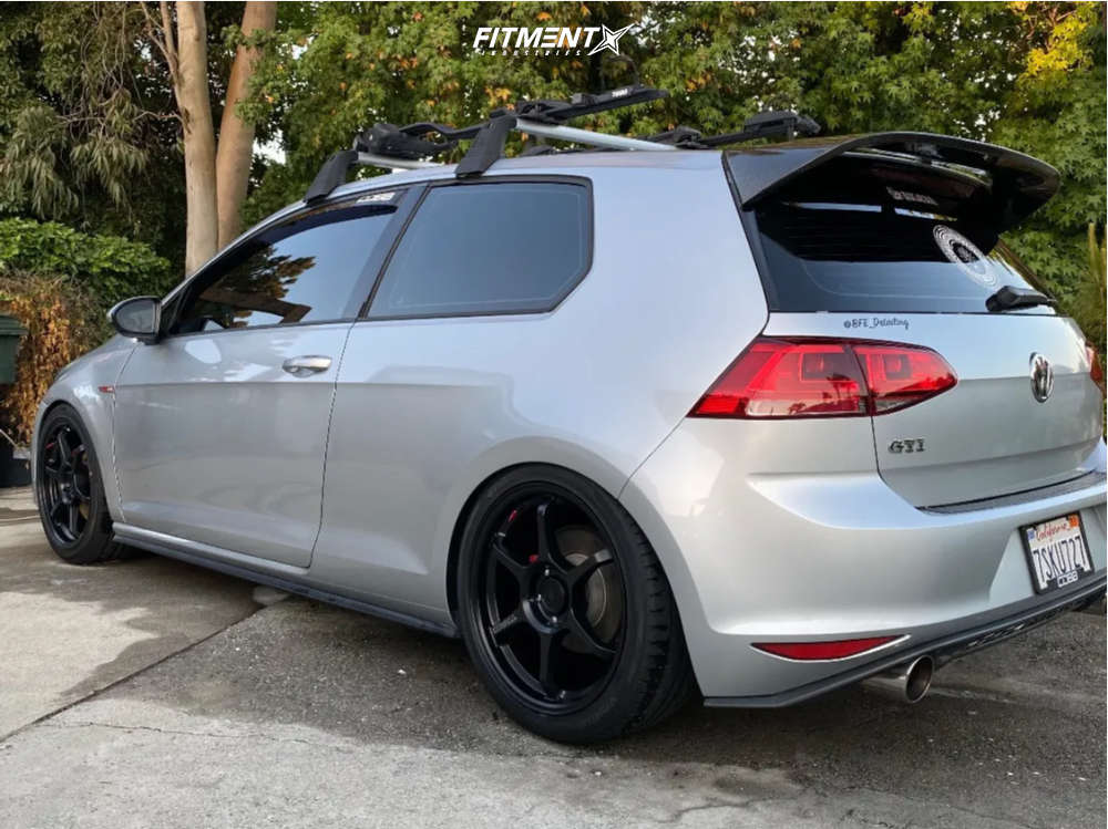 2016 Volkswagen GTI S with 18x8.5 Motegi Mr145 and Hankook 235x40 on ...