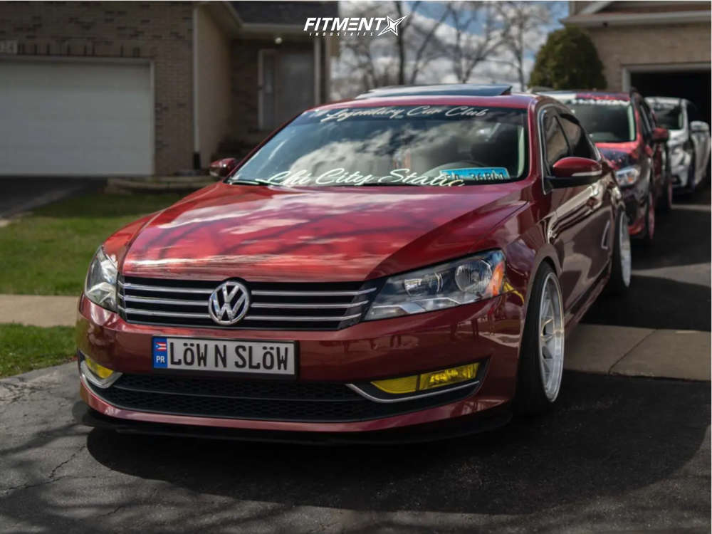 2015 Volkswagen Passat SE with 19x9.5 Aodhan Ds06 and Vercelli 225x35 ...