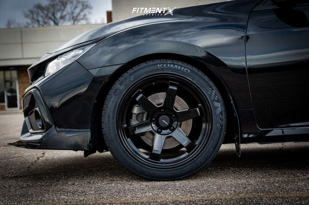 2020 Honda Civic Si with 18x8.5 AVID1 AV6 and Kumho 235x45 on Stock ...