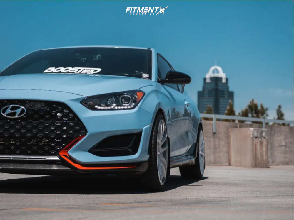 2021 Hyundai Veloster N Base with 19x8.5 Vors TR4 and Michelin 235x35 ...