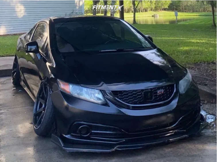 2012 Honda Civic Si with 18x9.5 MB Wheels Battles and Achilles 225x40 ...