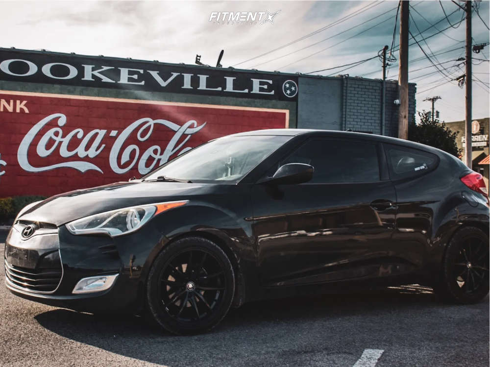 2012 Hyundai Veloster Base with 18x8 Konig Oversteer and Vercelli ...