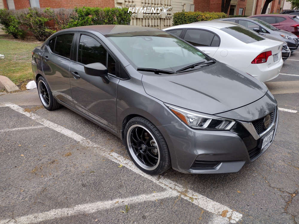 2020 Nissan Versa S with 18x7.5 Enkei J10 and Ironman 225x40 on Stock ...