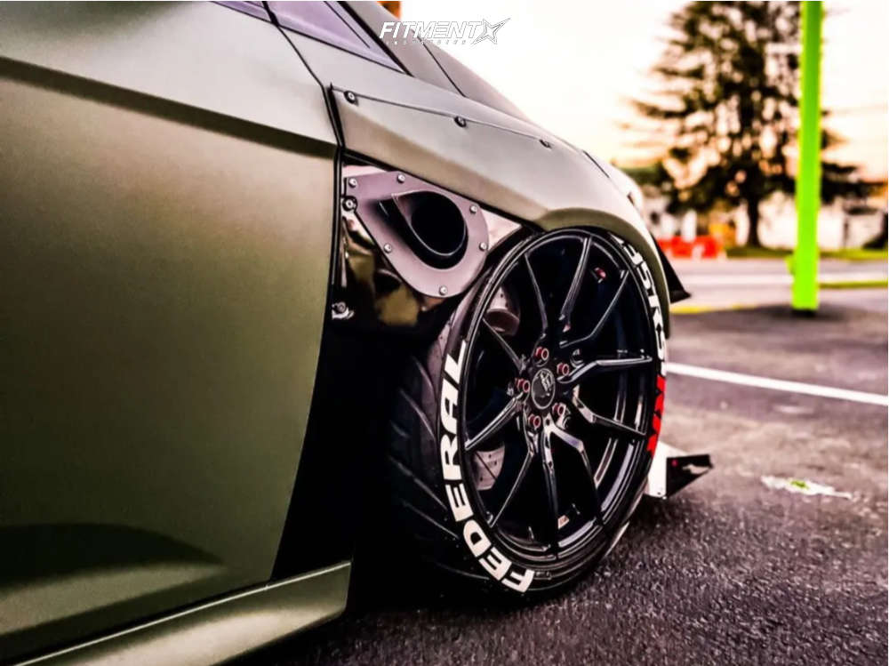 2015 Ford Focus ST with 18x9.5 Option Lab R716 and Federal 265x35 on ...