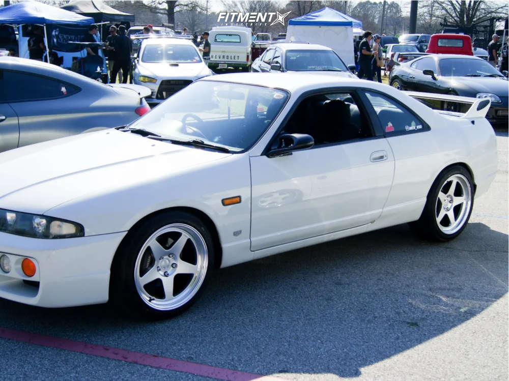 1996 Nissan Skyline GTS25T with 18x9.5 Kansei Knp and Yokohama 245x40 ...