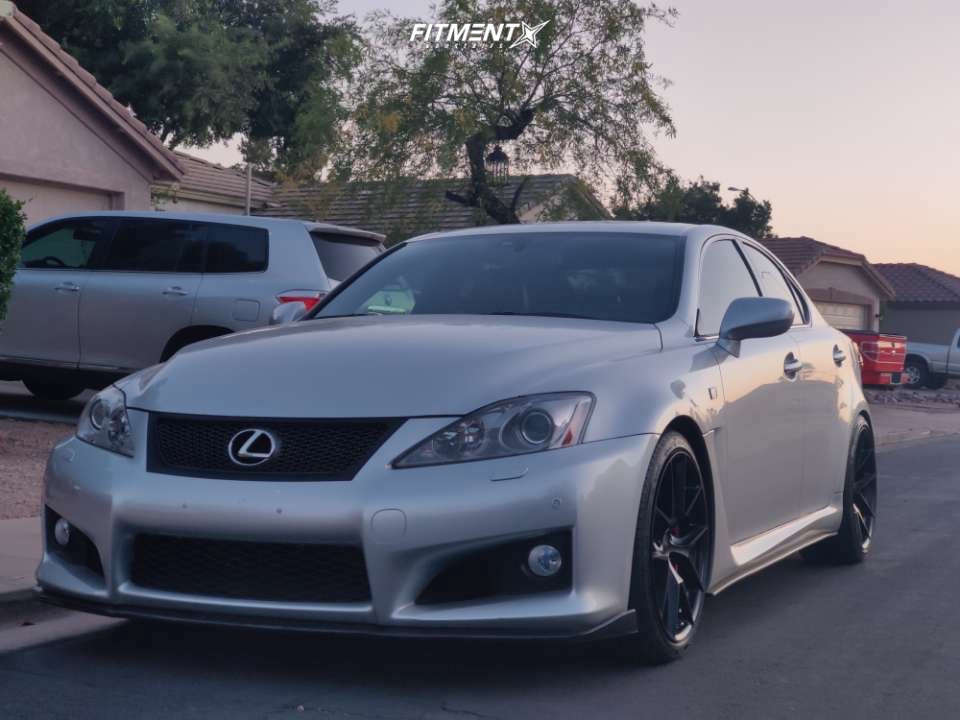 2008 Lexus IS F Base with 19x8.5 Aodhan Aff7 and Westlake 225x40 on ...