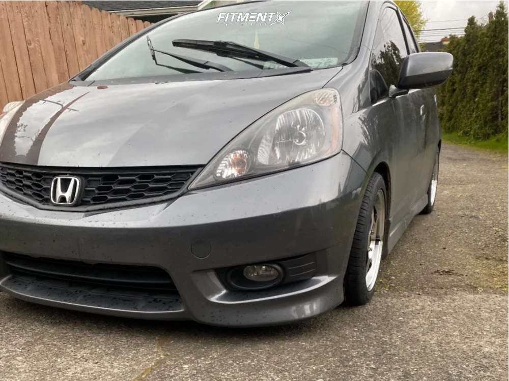 2013 Honda Fit Sport with 15x6.5 AVID1 AV8 and Toyo Tires 195x45 on Lowering Springs | 2211206 ...
