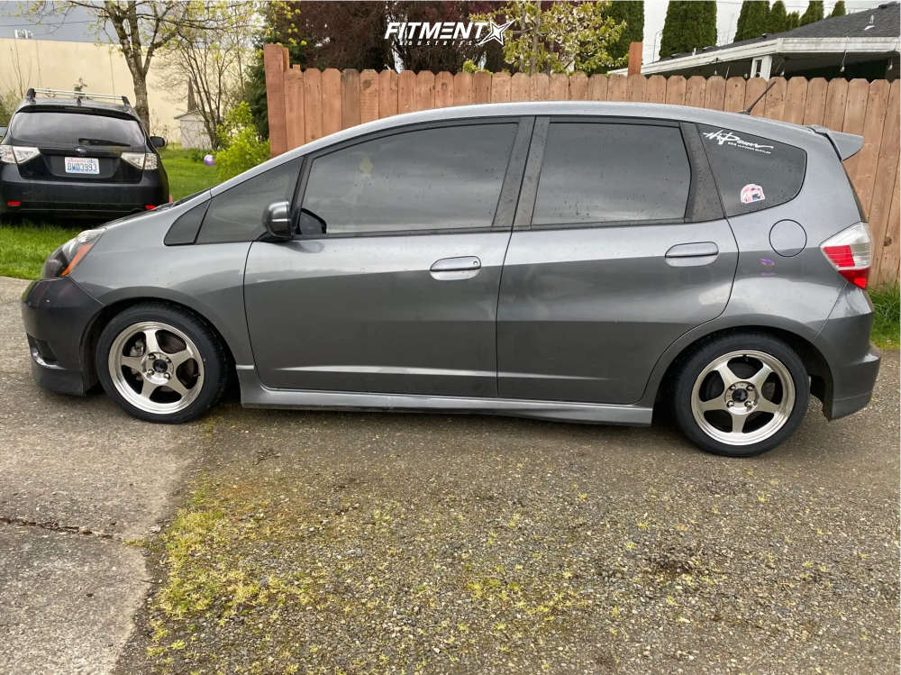 2013 Honda Fit Sport with 15x6.5 AVID1 AV8 and Toyo Tires 195x45 on Lowering Springs | 2211206 ...