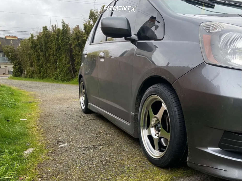 2013 Honda Fit Sport with 15x6.5 AVID1 AV8 and Toyo Tires 195x45 on Lowering Springs | 2211206 ...