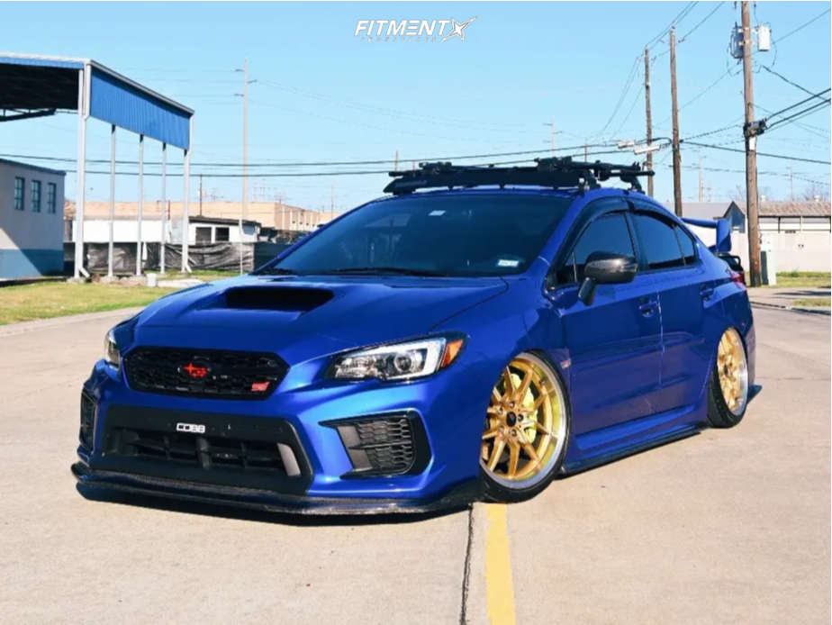 2021 Subaru WRX STI Limited with 19x9.5 Option Lab S718 and Michelin ...