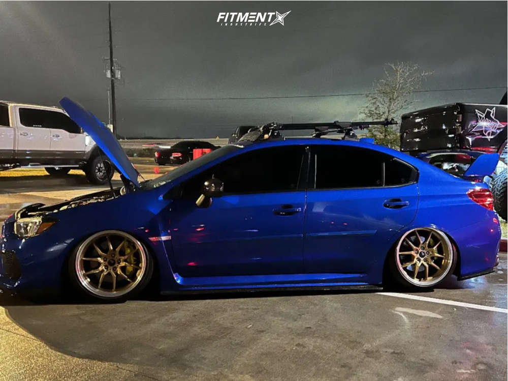 2021 Subaru WRX STI Limited with 19x9.5 Option Lab S718 and Michelin ...