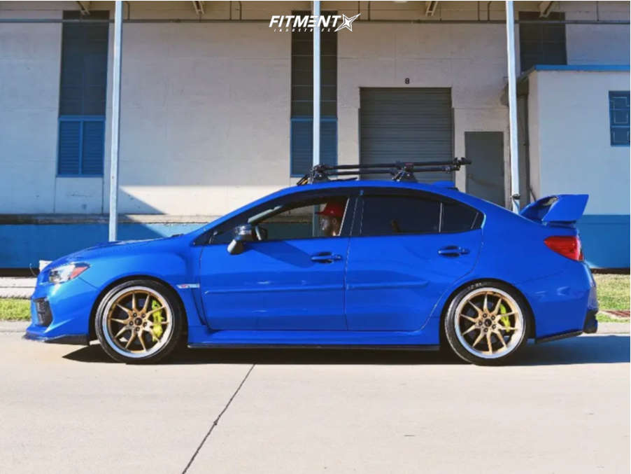 2021 Subaru WRX STI Limited with 19x9.5 Option Lab S718 and Michelin ...