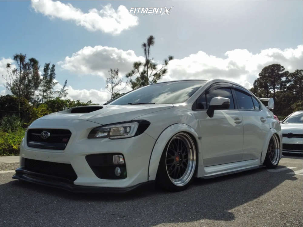 2015 Subaru WRX STI Base with 19x8.5 ESR SR05 and Sumitomo 245x35 on Air Suspension | 2212427 ...