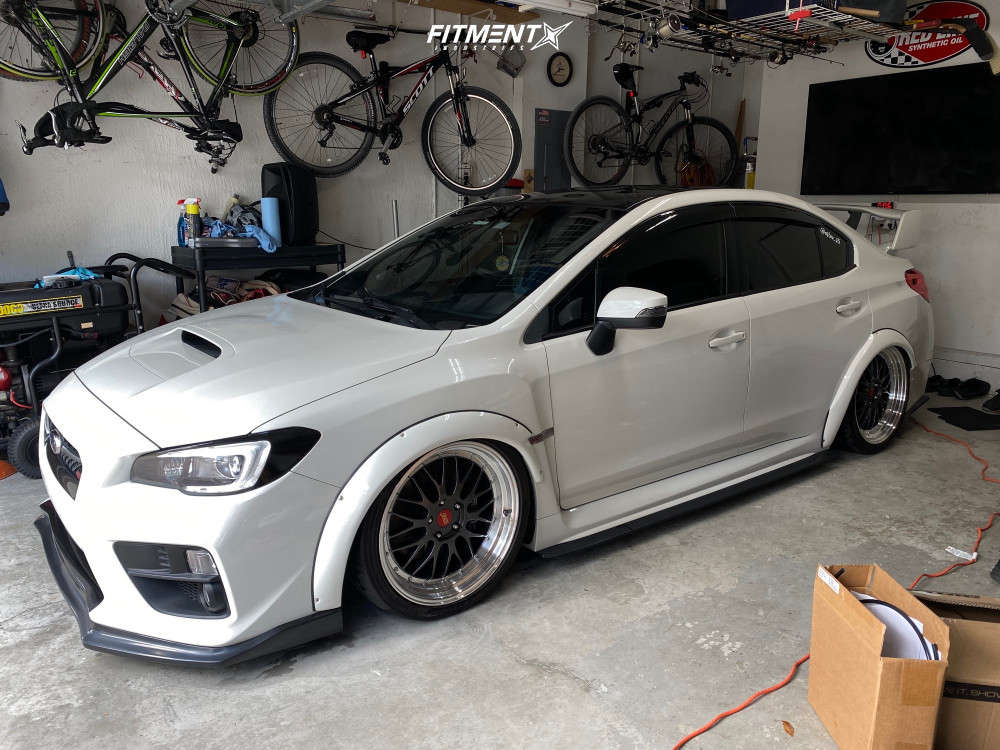 2015 Subaru WRX STI Base with 19x8.5 ESR SR05 and Sumitomo 245x35 on Air Suspension | 2212427 ...