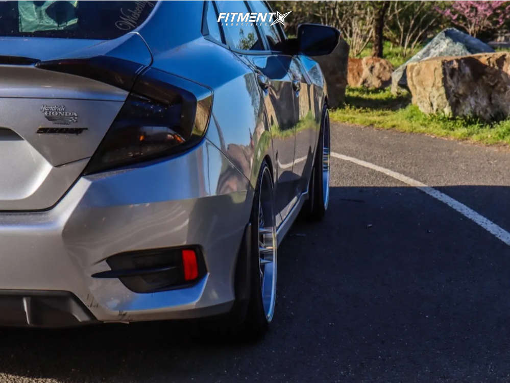 2020 Honda Civic Sport with 19x9.5 Option Lab S718 and Venom Power ...