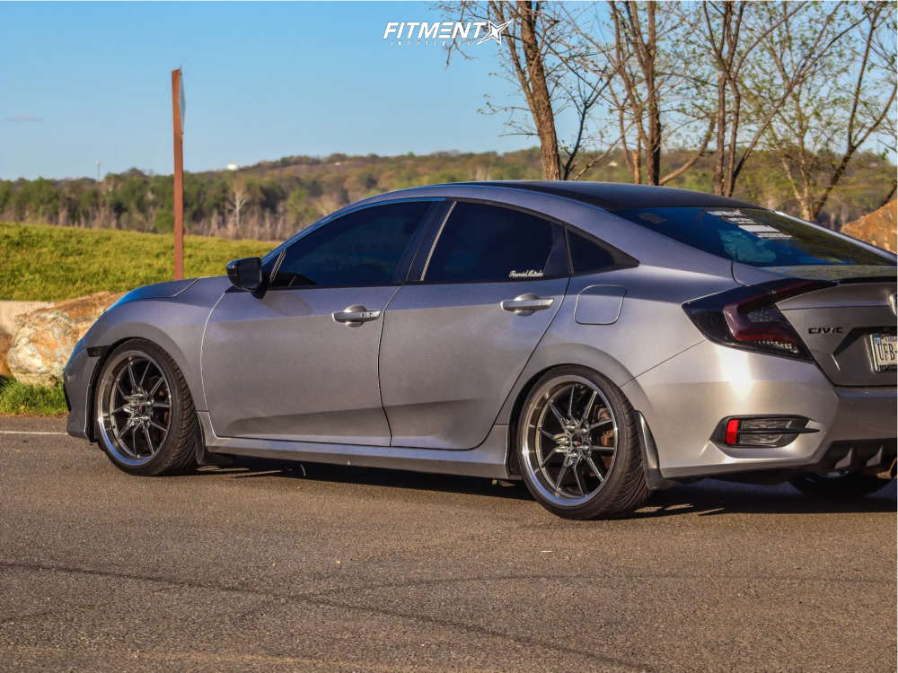2020 Honda Civic Sport with 19x9.5 Option Lab S718 and Venom Power ...