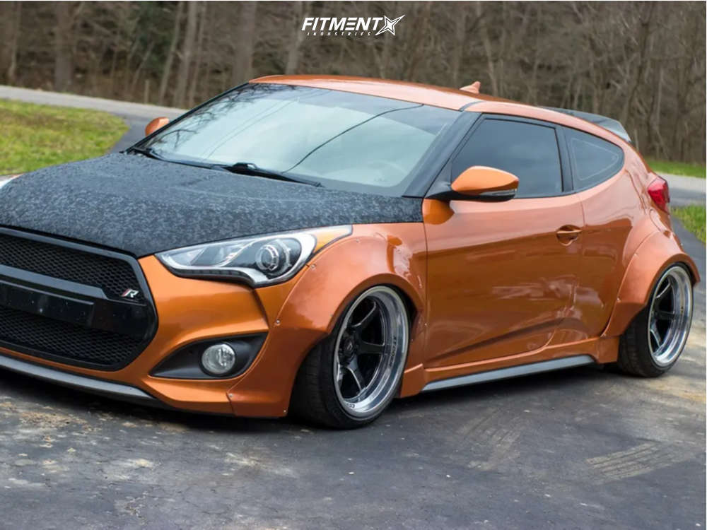 2016 Hyundai Veloster Turbo with 18x11 Cosmis Racing Xt-006r and ...