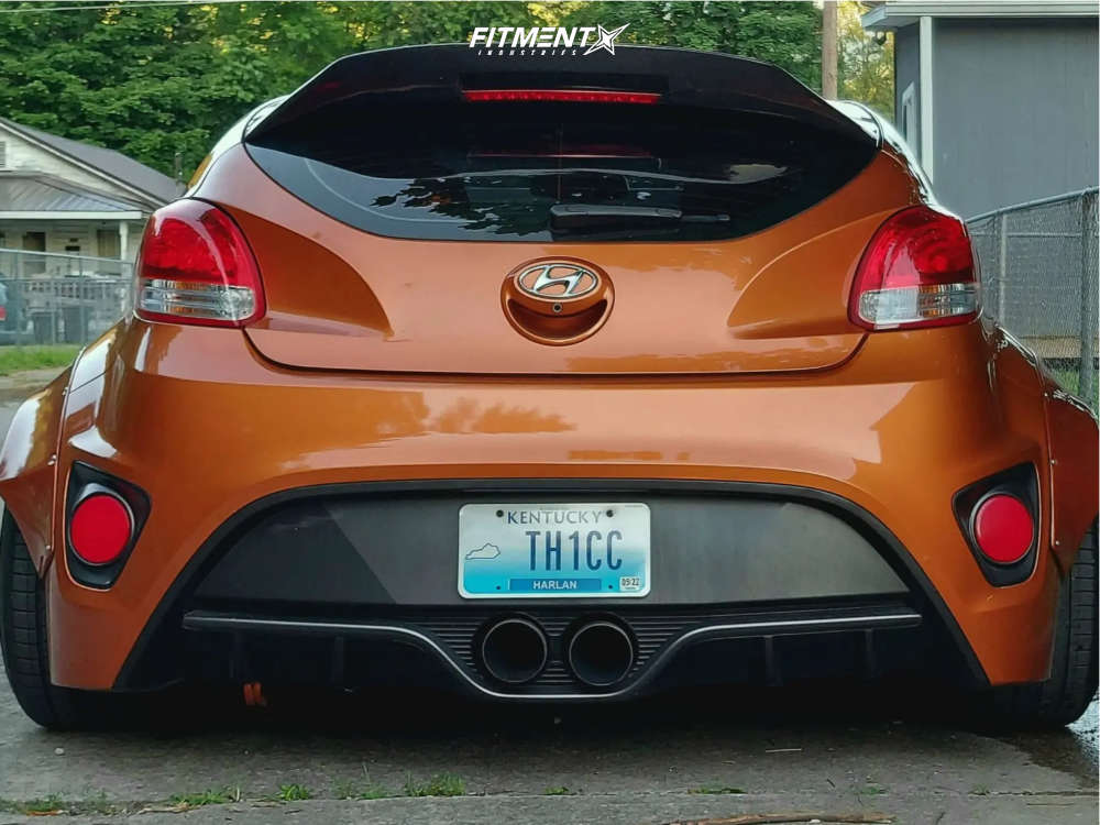 2016 Hyundai Veloster Turbo with 18x11 Cosmis Racing Xt-006r and ...