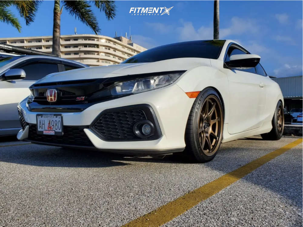 2018 Honda Civic Si with 18x9.5 Konig Lockout and Firemax 245x40 on ...