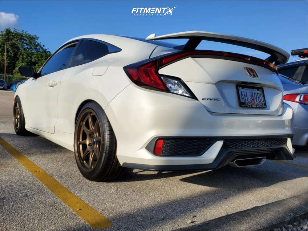 2018 Honda Civic Si with 18x9.5 Konig Lockout and Firemax 245x40 on ...