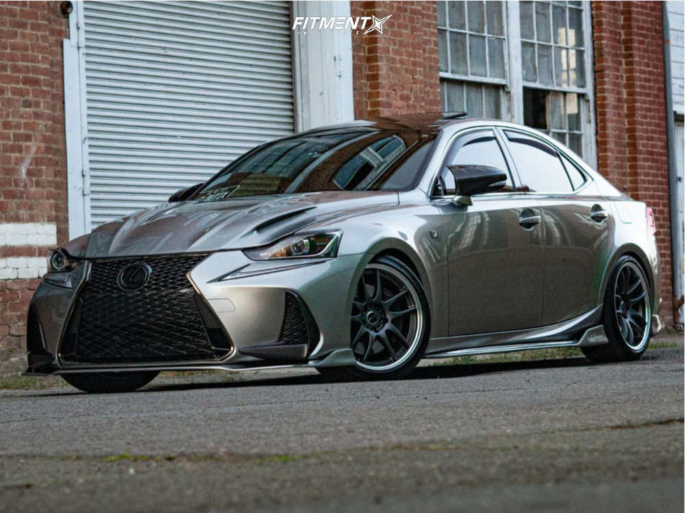 2017 Lexus IS200t F Sport with 18x8.5 Work Emotion Cr 2p and Michelin ...