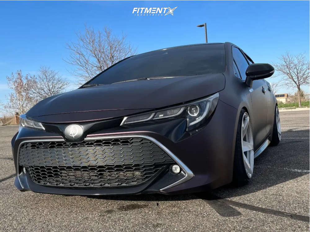 2020 Toyota Corolla XSE with 18x9.5 Heritage Imola Monoc and Goodtrip ...