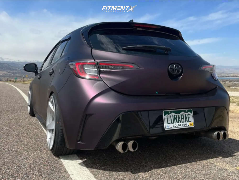 2020 Toyota Corolla XSE with 18x9.5 Heritage Imola Monoc and Goodtrip ...