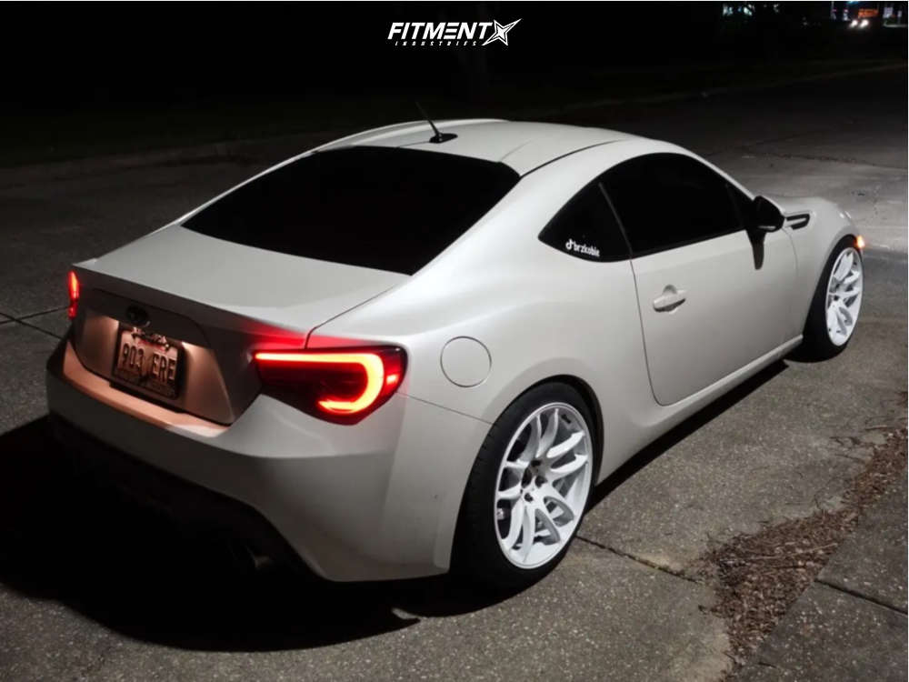 2013 Subaru BRZ Base with 18x9.5 Work Emotion Cr Kiwami and Vercelli ...