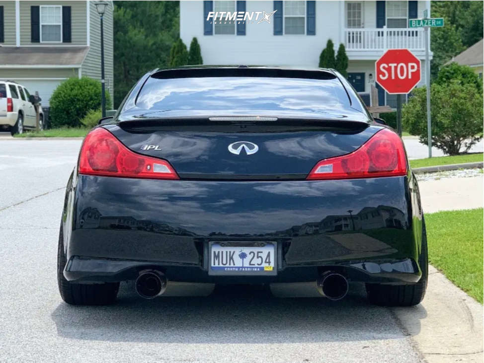 2013 INFINITI G37 IPL with 19x10.5 Work Emotion D9r and Delinte 255x35 ...