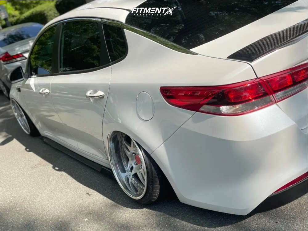 2016 Kia Optima LX with 19x10 GMR Sf-2m and Delinte 225x35 on Air ...