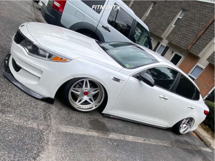 2016 Kia Optima LX with 19x10 GMR Sf-2m and Delinte 225x35 on Air ...