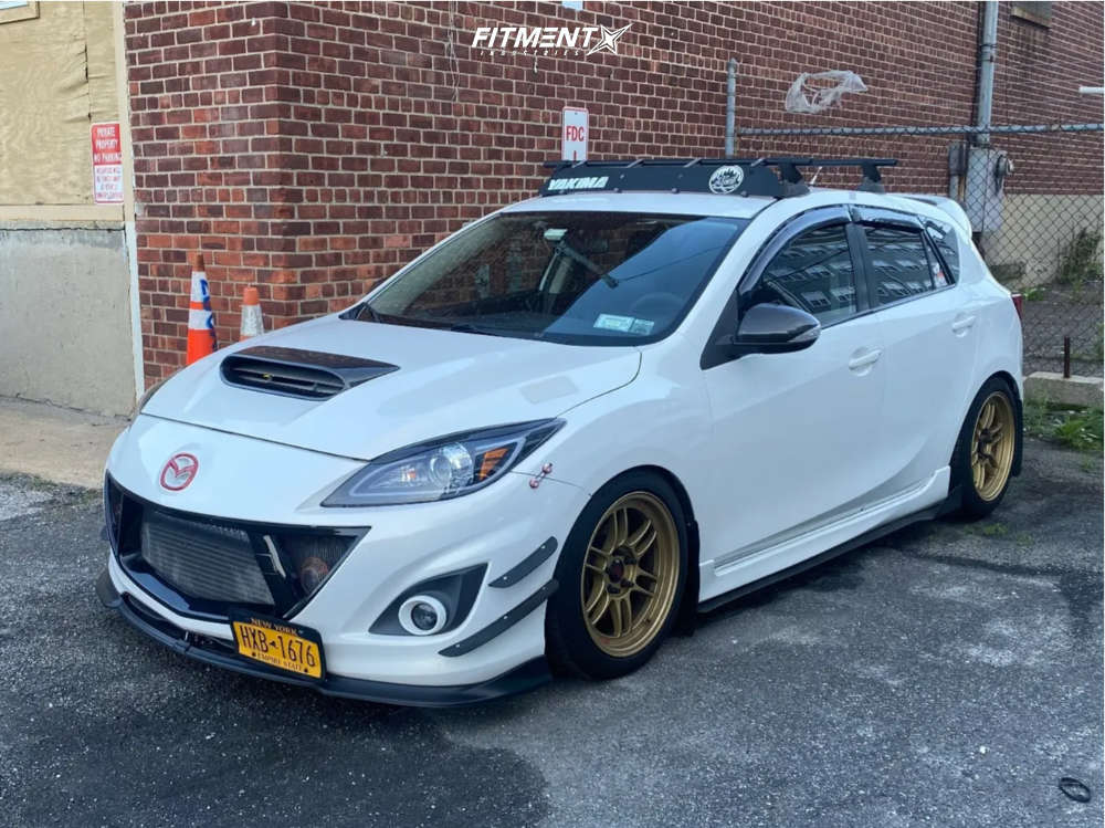 2013 Mazda 3 Mazdaspeed with 17x9 Enkei RPF1 and Continental 235x45 on Coilovers | 2219119 ...