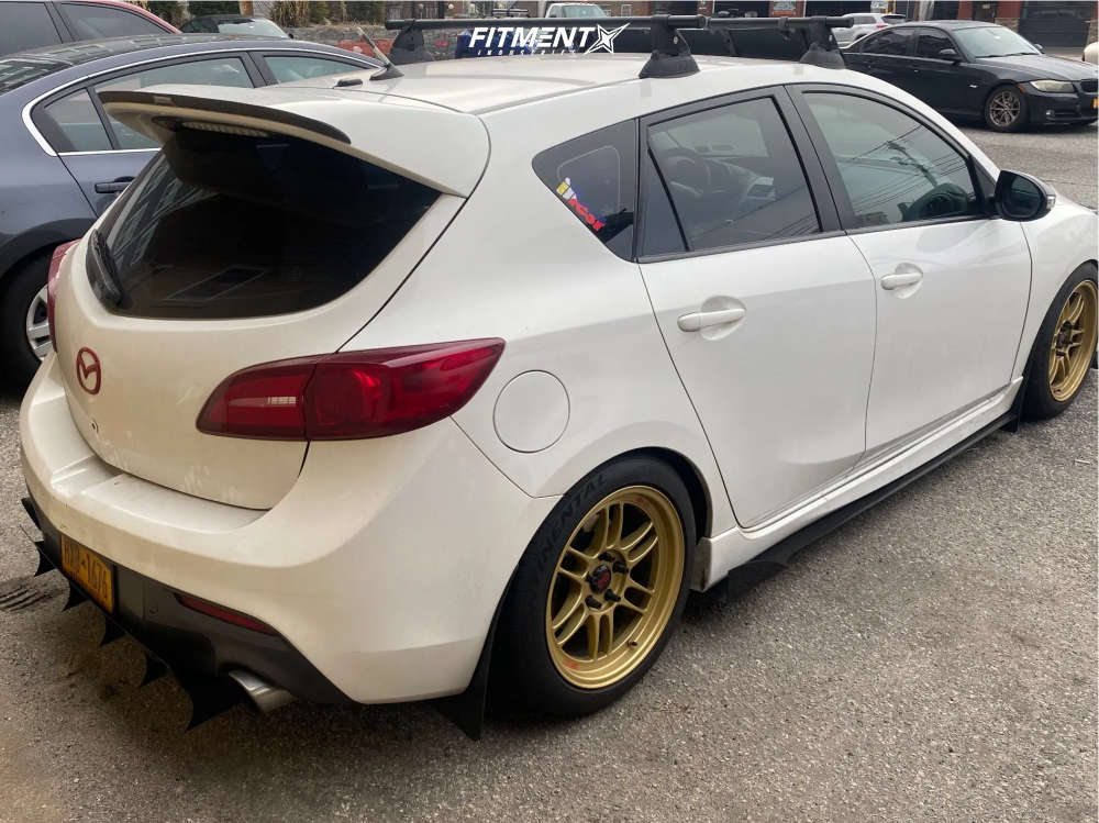 2013 Mazda 3 Mazdaspeed with 17x9 Enkei RPF1 and Continental 235x45 on ...