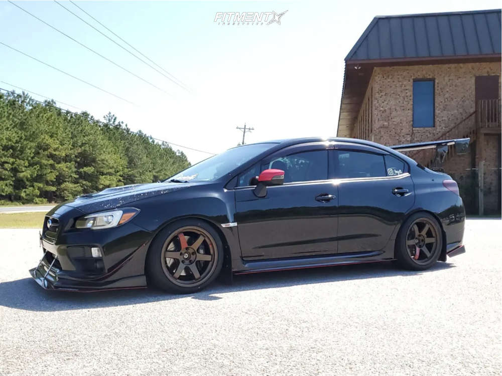 2015 Subaru WRX STI Base with 18x9.5 Volk Te37sl and Yokohama 265x35 on Coilovers | 2220139 ...
