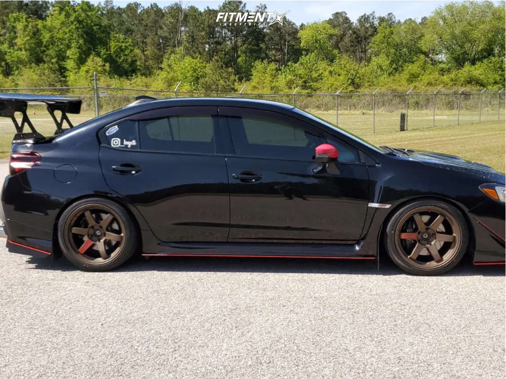 2015 Subaru WRX STI Base with 18x9.5 Volk Te37sl and Yokohama 265x35 on Coilovers | 2220139 ...