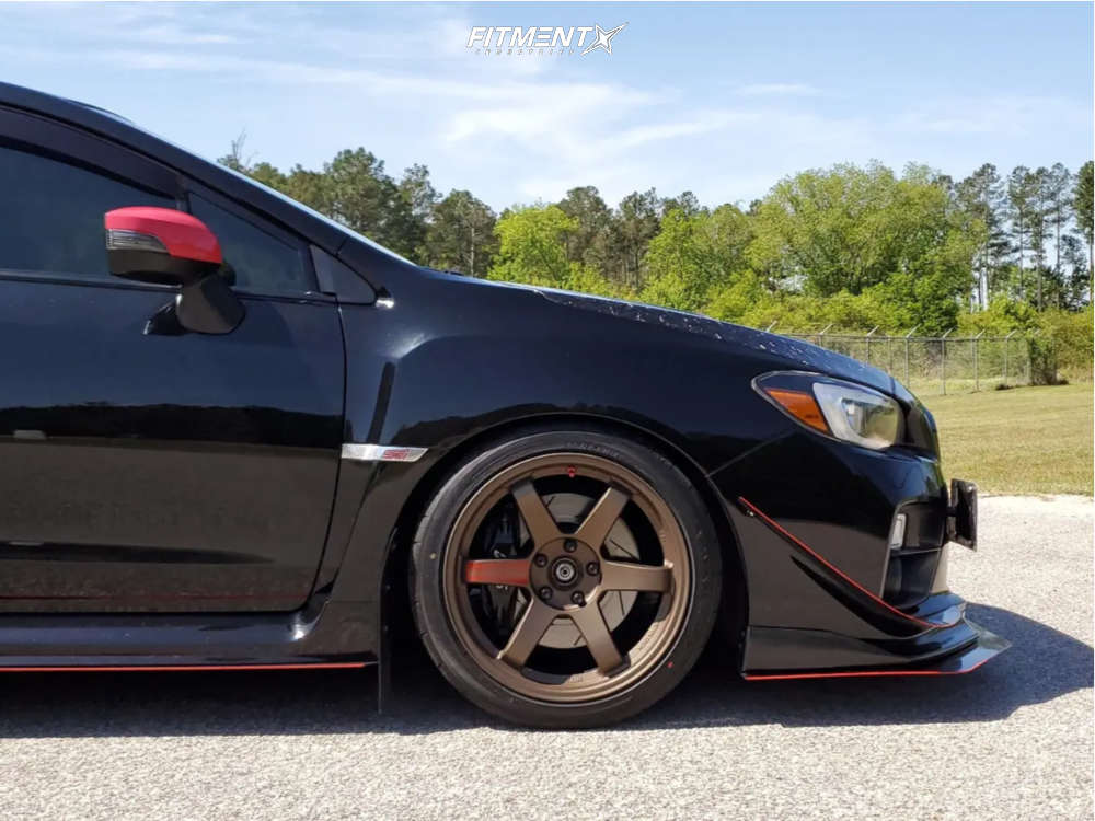 2015 Subaru WRX STI Base with 18x9.5 Volk Te37sl and Yokohama 265x35 on Coilovers | 2220139 ...