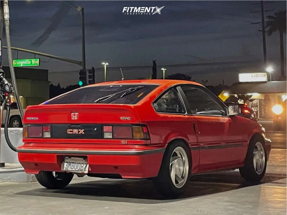 1987 Honda Civic CRX Si with 15x6 Enkei EK 82 and BFGoodrich 185x50 on ...